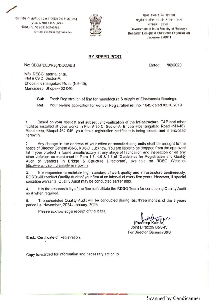 Approvals & Certificates - DECG International